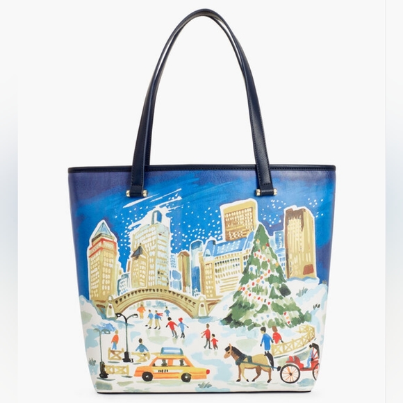 Talbots | Bags | Talbots Central Park Scene Tote Bag | Poshmark